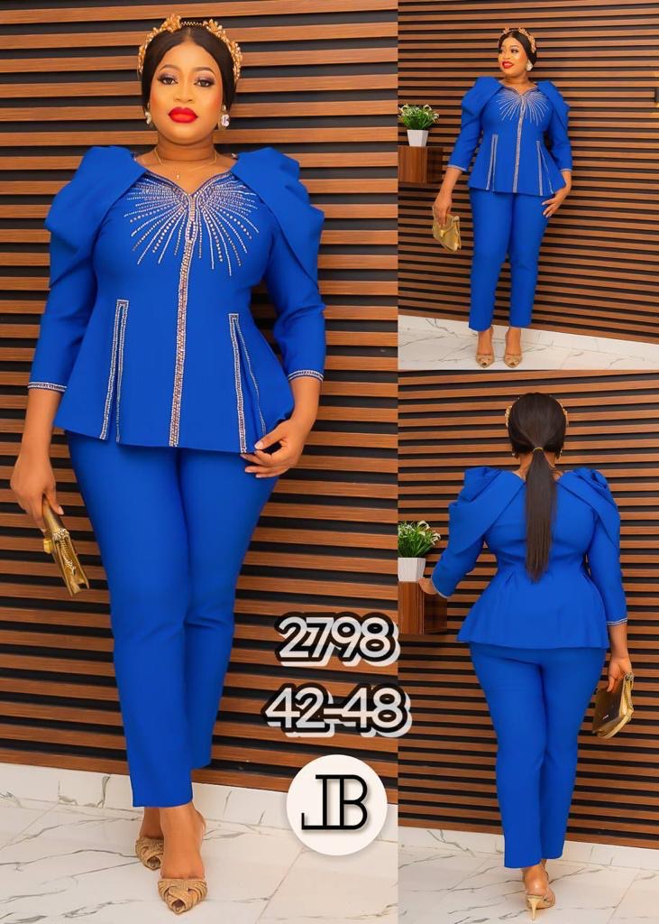 Elegant African Pant and Blouse Sets – Godshandfashion