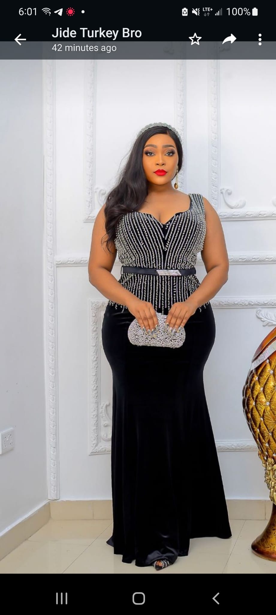 Slay queen beaded sleveless dress – Godshandfashion